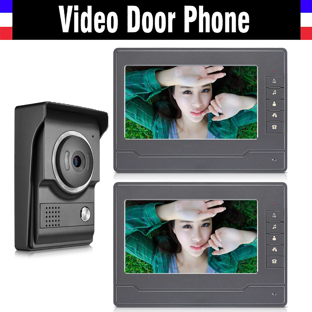 7-inch-video-door-phone-system-video-intercom-doorbell-doorphones-kit-2 ...