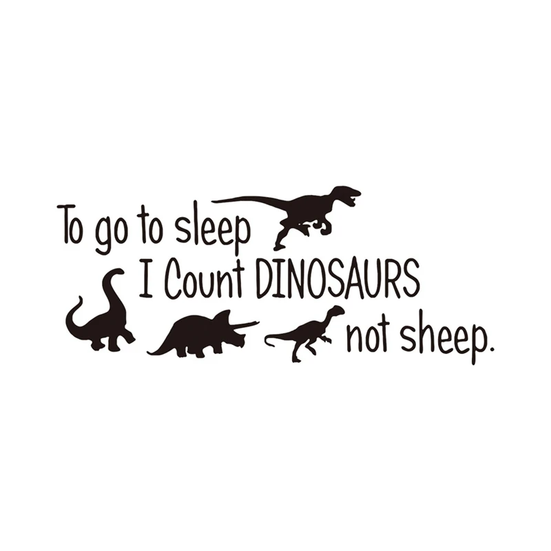 Go TO Sleep Art Wall Stickers For Children's Bedroom Lettering Words ...