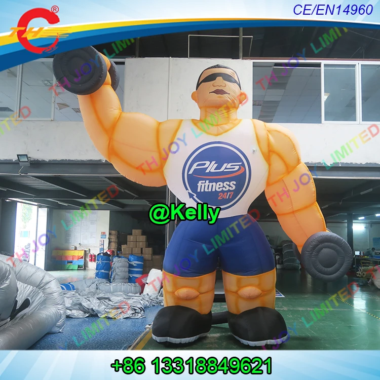 Free door shipping Giant inflatable muscle man for sale, custom made ...