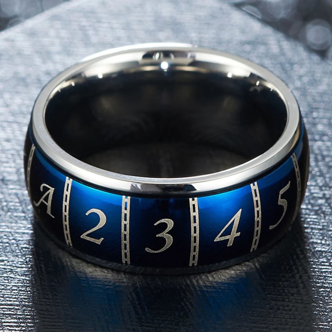 Fashion-Las-Vegas-Brunson-Doyle-Poker-Blue-Number-Rotate-Rings-For-Men ...