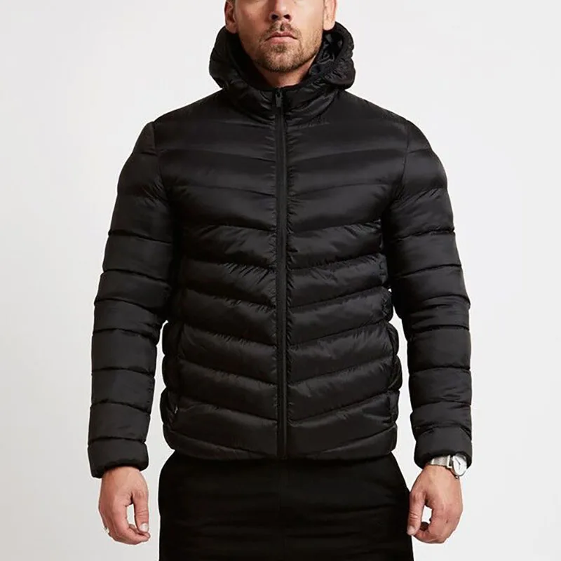 European Fashion Warm Stand Collar Slim Fit Male Waterproof Winter ...