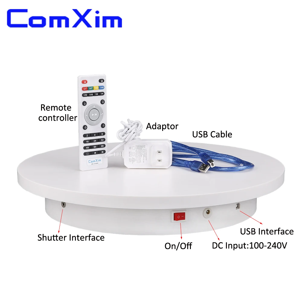 ComXim 40cm White Remote WiFi PC Control Synchronous Shutter Stable ...
