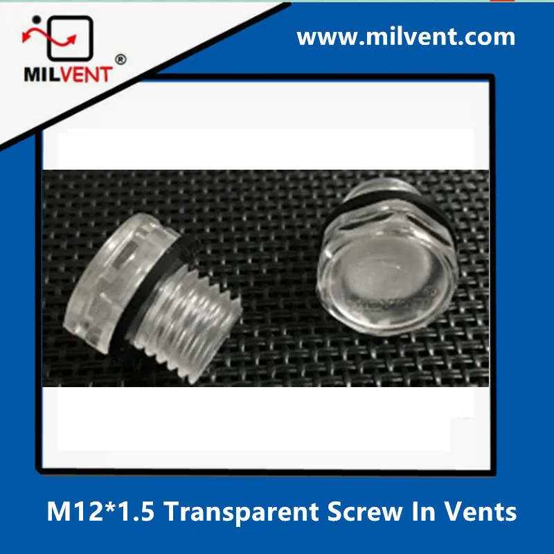 M12*1.5 thread type Transparent vent plug breather waterproof vavle ...