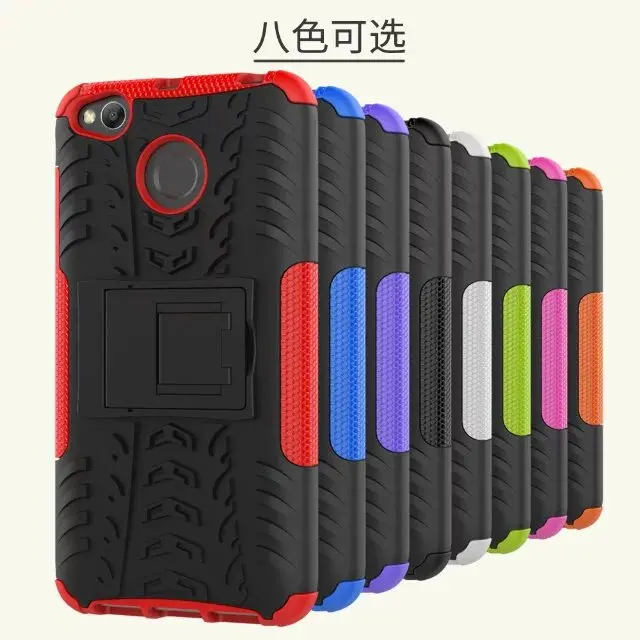 for Xiaomi Redmi 4X Case Heavy Duty Hybrid TPU+PC Silicon Kick Stand Armor Shockproof Phone ...