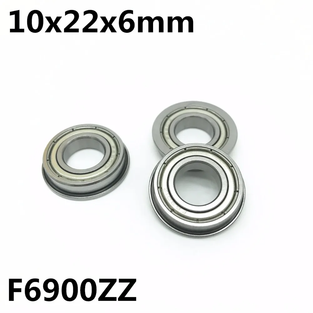 50Pcs-F6900ZZ-10x22x6-mm-Flange-Bearings-Deep-Groove-Ball-Bearing-High ...