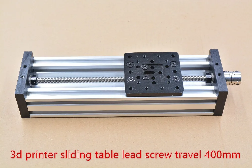 3d printer Z axis diy c beam CNC sliding table lead screw travel 400mm ...