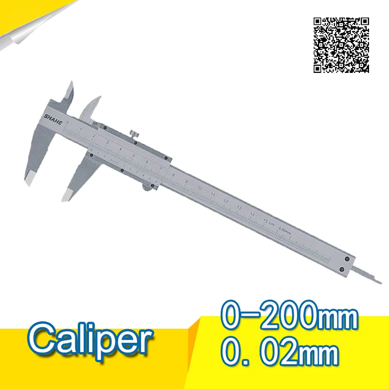 SHAHE 0 200 mm stainless steel calipers scale caliper 200mm|steel ...