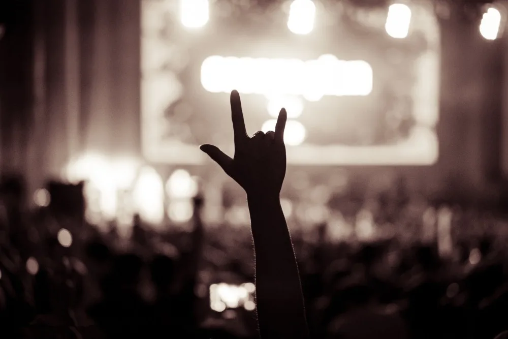 Rock Hand Sign Concert