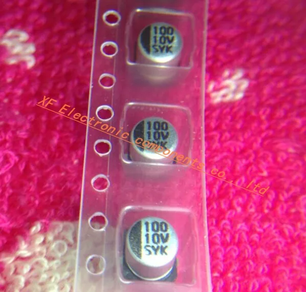 1000pcs/lot 10v 100uf 5*5 10v /100uf SMD aluminum electrolytic ...