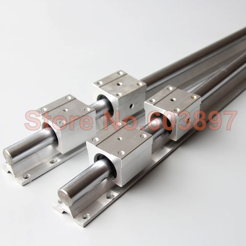 2 pçs sbr12 12mm comprimento 1000mm guia linear com 4 pçs sbr12laptop ...