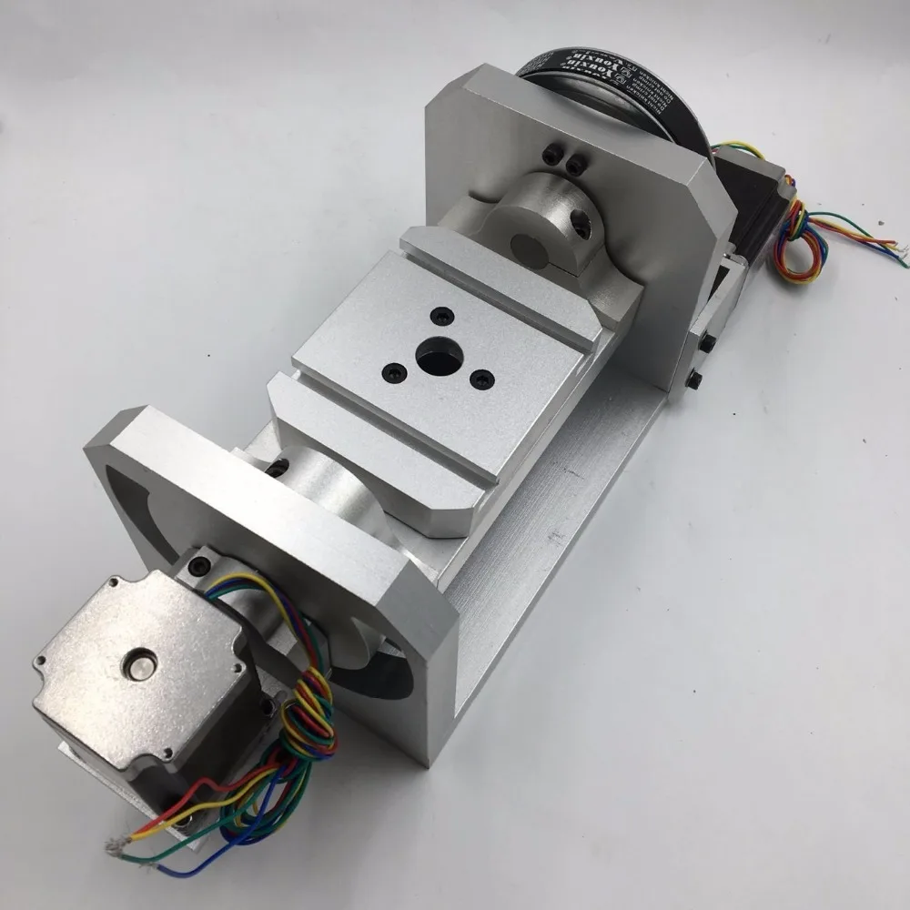 5th axis A axis CNC Rotary Axis 6:1 8:1 Stepper Motor Dividing Head ...