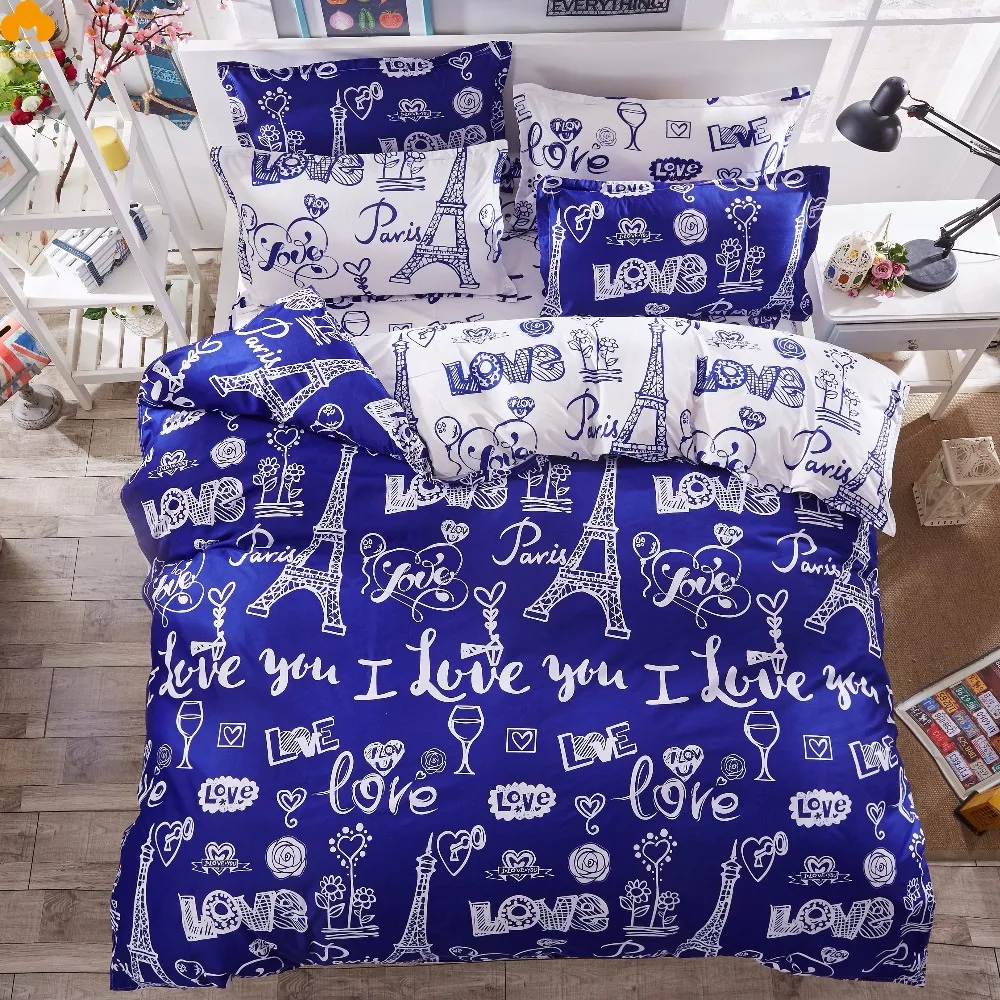 Mecerock Reactive Printing Duvet Cover Sets New Pattern Bedding Set