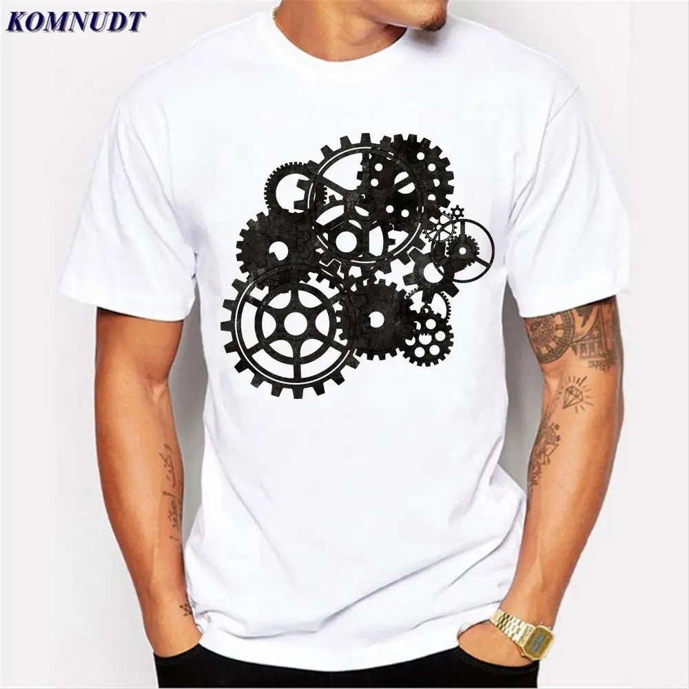 2018 An Engineer Gear Graphics 3D Print T Shirt Men's Short Sleeve O ...