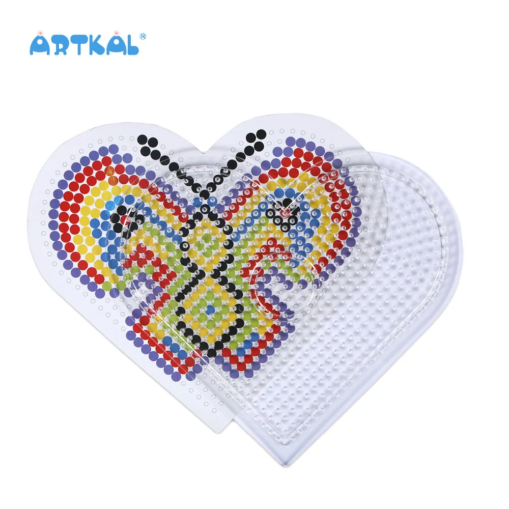 Artkal Fuse Beads Heart Pegboart with Cartoon Pattern For Midi 5mm ...