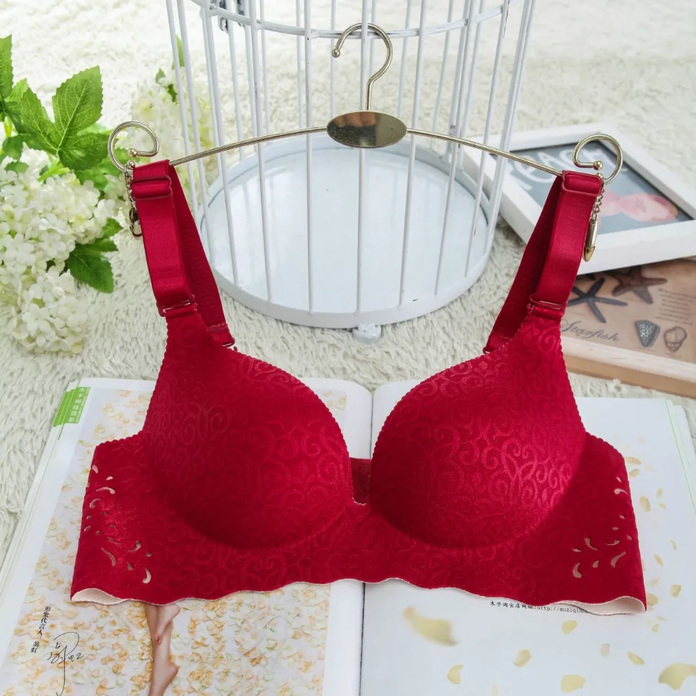 Sexy Women Bra Adjustable Brassiere Seamless Lingerie Super Push Up Bra ...