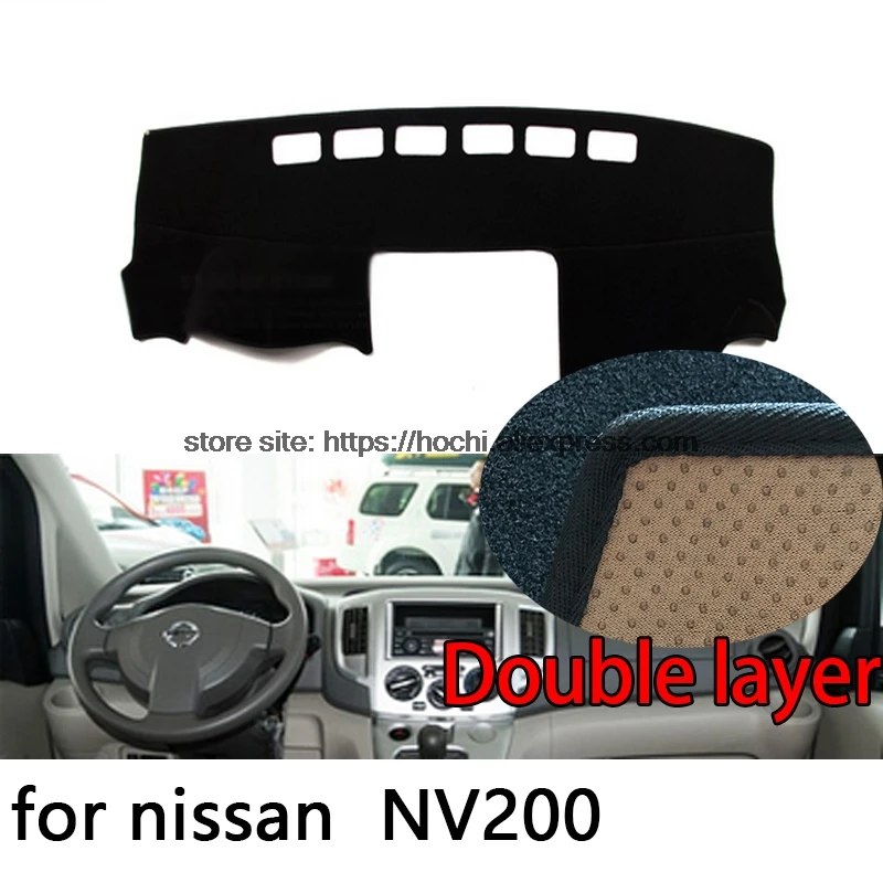 For nissan NV200 Double layer Silica gel Car Dashboard Pad Instrument ...