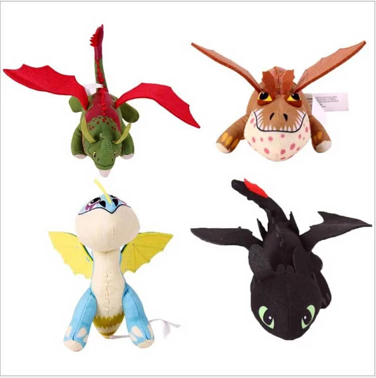 How to Train Your Dragon 2 Action Dragon Plush Toy Toothless Stormfly ...