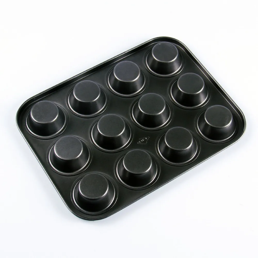 Heavy Duty Carbon Steel Cupcake Baking Tray 12 Mini Cup Cupcake Shaped Heavy Duty Carbon Steel Cupcake Baking Tray 12 Mini Cup Cupcake Shaped