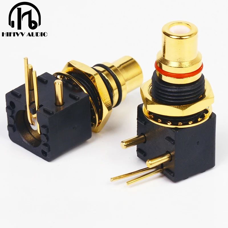 Hifi Gold-plated Rca Plug Socket For Dac Amplifier Rca Signal Wire Dac ...
