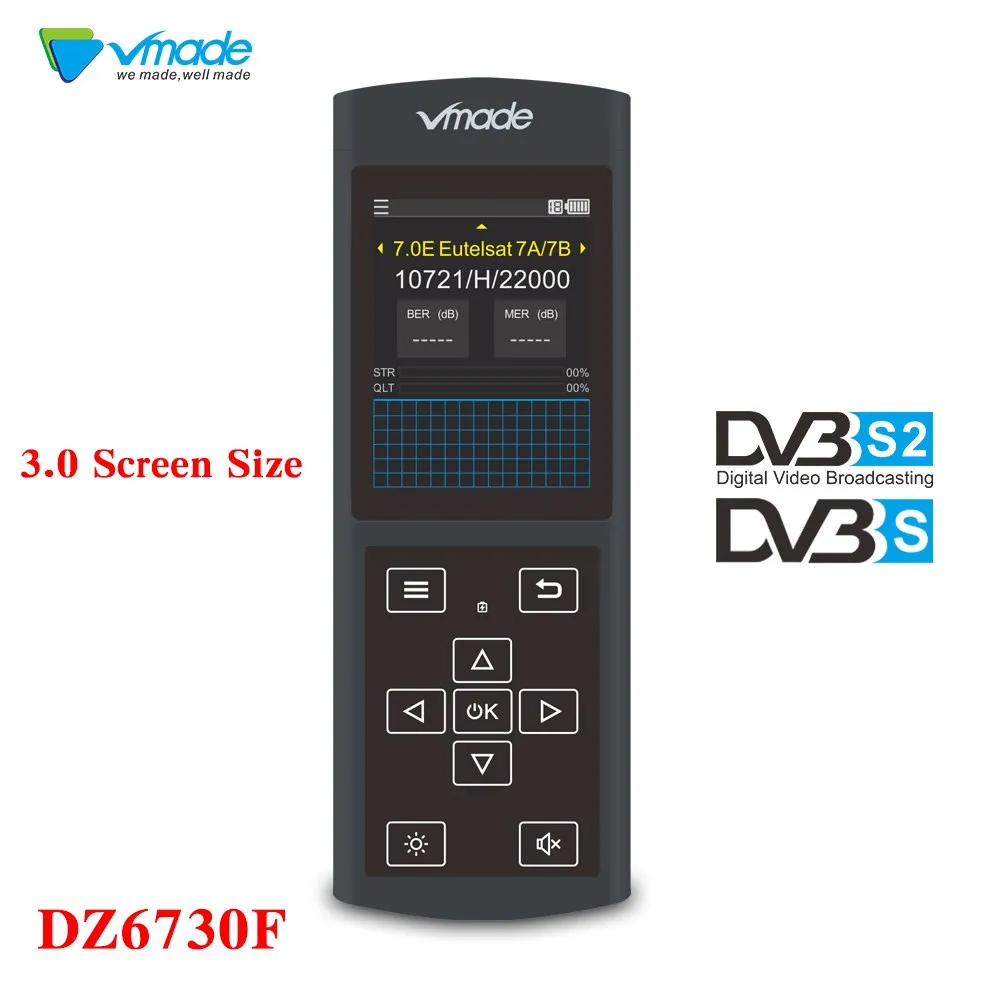 Vmade DZ6370 DVB-S2 DVB-S FTA цифровой спутниковый SatFinder метр ...