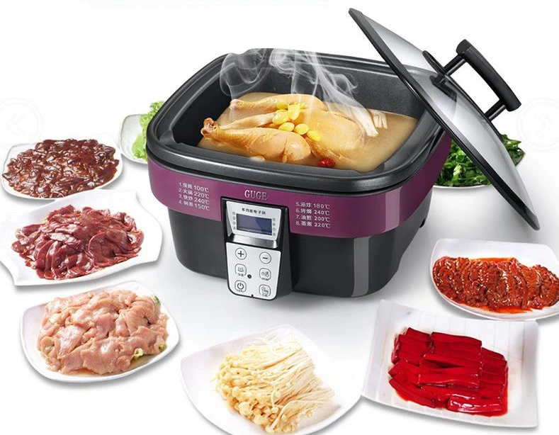 5L-Multi-function-Electric-Cooker-Non-stick-Cooking-Pot-Stew-Cooker ...