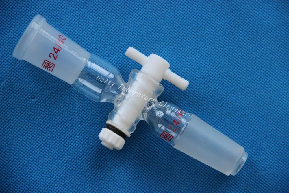Flow Control Lab Adapter, 2mm Ptfe Stopcock, With 24/40 Joint - Flask ...