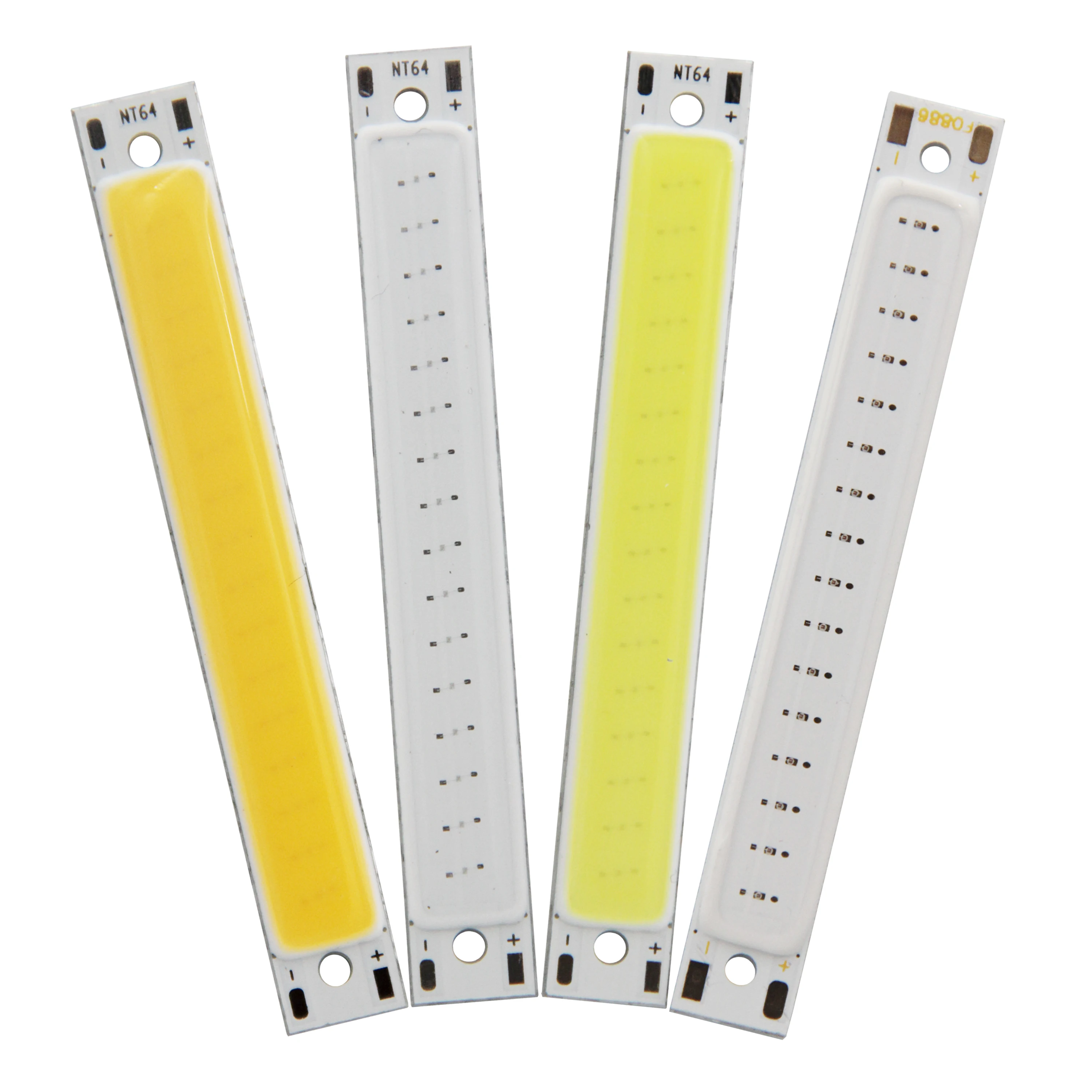 hot sale 3V 3.7V DC 60mm 8mm LED COB Strip 1.5W 3W Warm Cold White Blue ...
