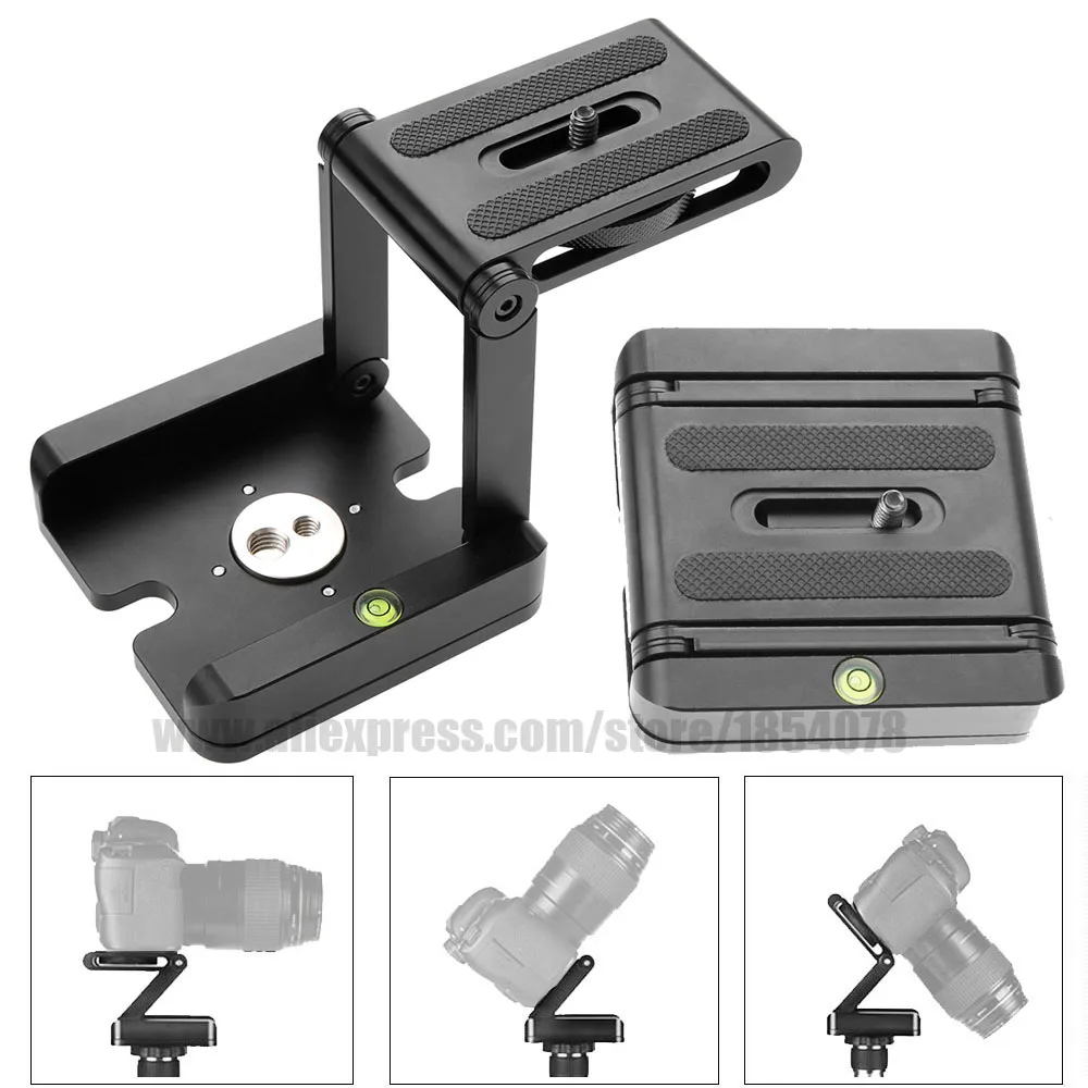 New-Aluminum-Portable-Folding-Camera-Tripod-Head-Slider-Z-Desktop-Stand ...