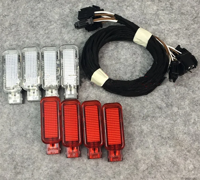For 8PCS OEM door warning lamp cable For A3 A4 A5 A6 A7 A8 Q3 Q5 TT ...