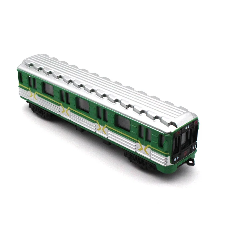 kids toys Diecast Train model subway green leather locomotive ...
