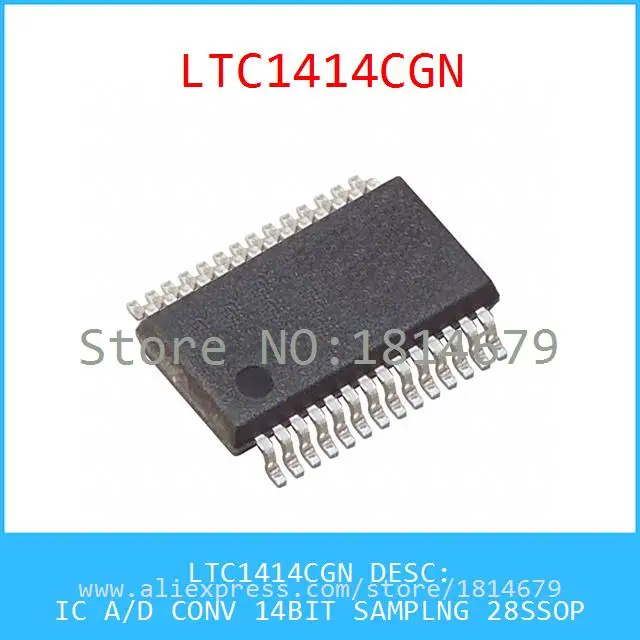 1PCS/lot LTC1414CGN IC A/D CONV 14BIT SAMPLNG 28SSOP 1414 LTC1414|ic ...