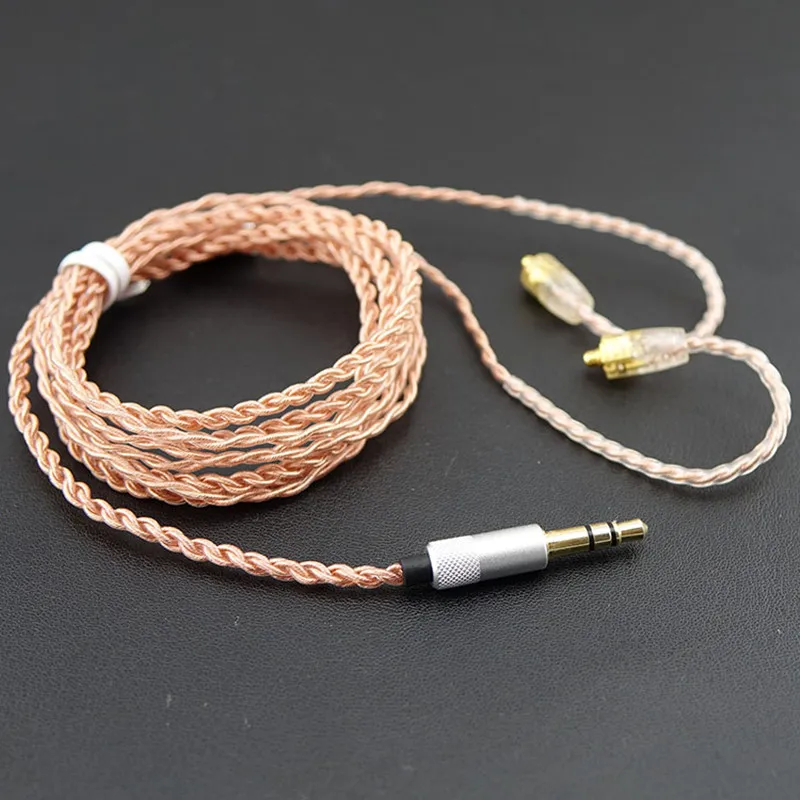Top quality Hand made upgrade cables MMCX Gold plating cable for shure ...