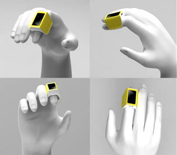 Smart Wearable Device Finger Ring Mouse Body Response Touch with Human ...