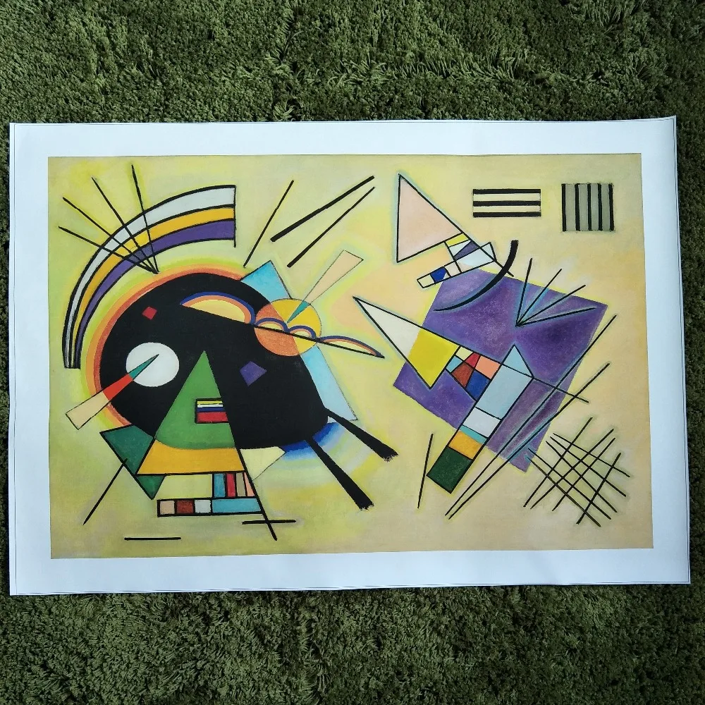 Geometry Design Wassily Kandinsky Art Canvas Print Painting Poster Wall ...