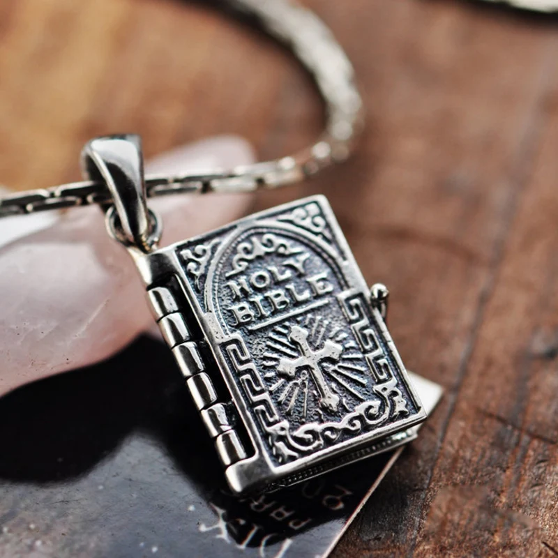 Romeil-925-Sterling-Silver-Pendant-Bible-Pendant-Vintage-Thai-Silver ...