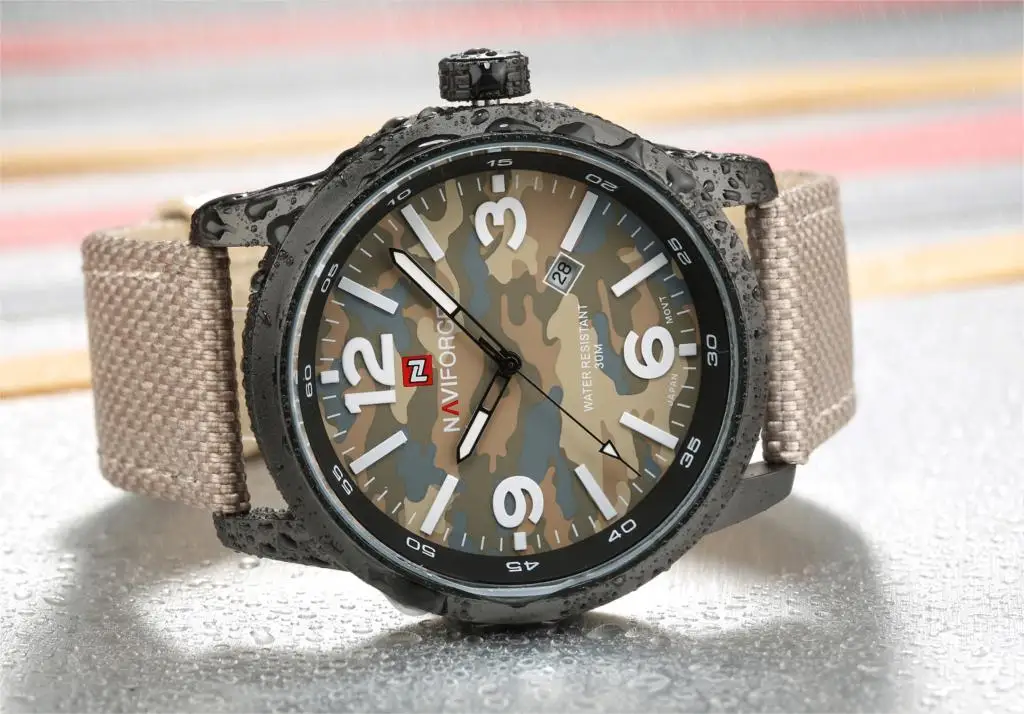 Luxury Army Military Style Quartz Wristwatch