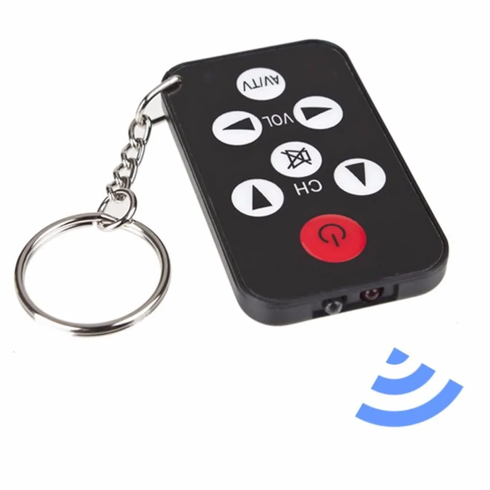 Mini universal infravermelho ir tv conjunto de controle remoto chaveiro ...