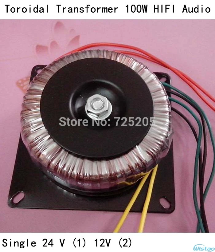 Toroidal Transformer 100W HIFI Audio Amplifier Dedicated Single 24V ...