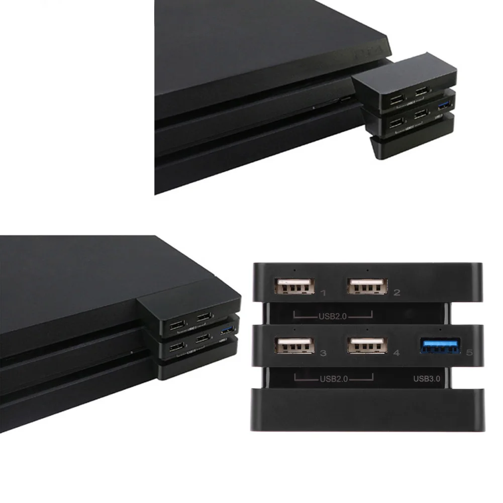 2019 PS4 Pro Accessories Play Station 4 Pro Host USB Hub 3.0 & 2.0 USB ...
