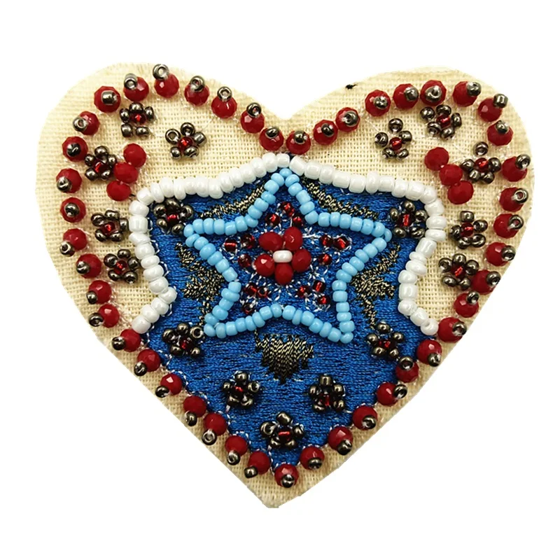 Handmade Patches Motifs Beaded | Embroidery Sewing Bee | Embroidery Bee ...