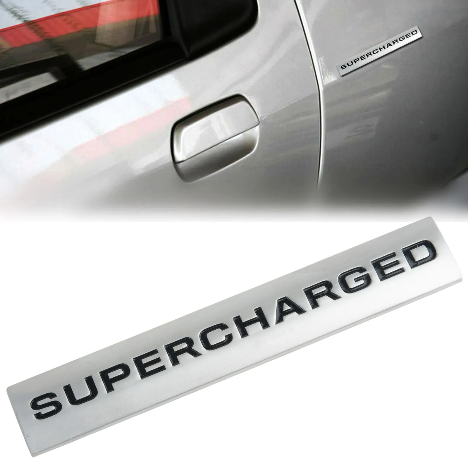 Mayitr 3D Metal Supercharged Emblem Badge Auto Car Side Body Sticker ...