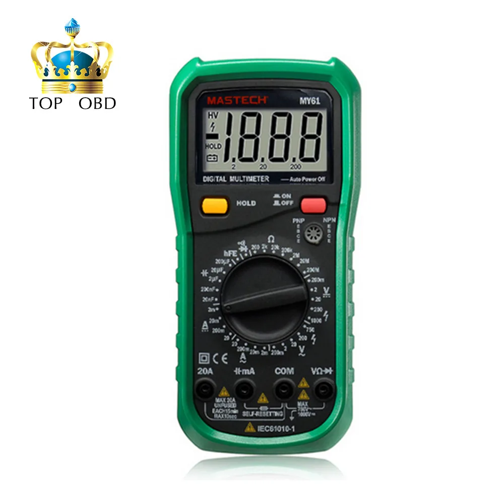 Digital Multimeter Mastech MY61 2000Counts LCD Display Multimetro ...