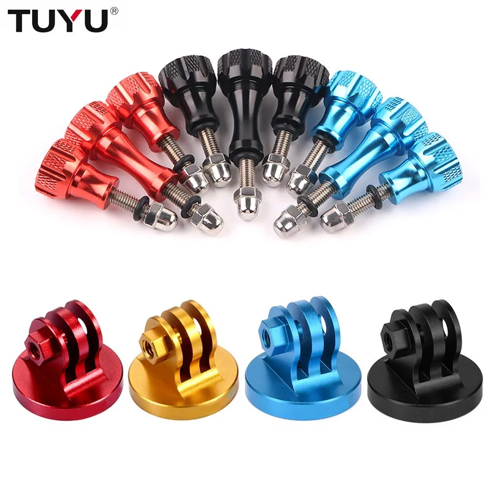 TUYU 3Pcs long and short CNC aluminum screw mount for GoPro Hero 10 9 7 ...