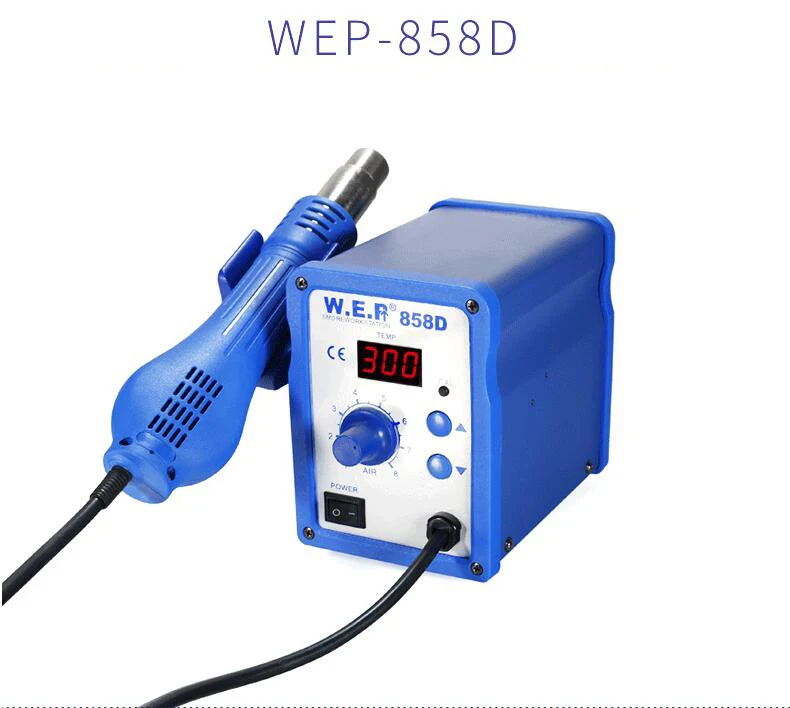 Digital display fan type hot air desoldering station Heat Gun WEP 858D ...