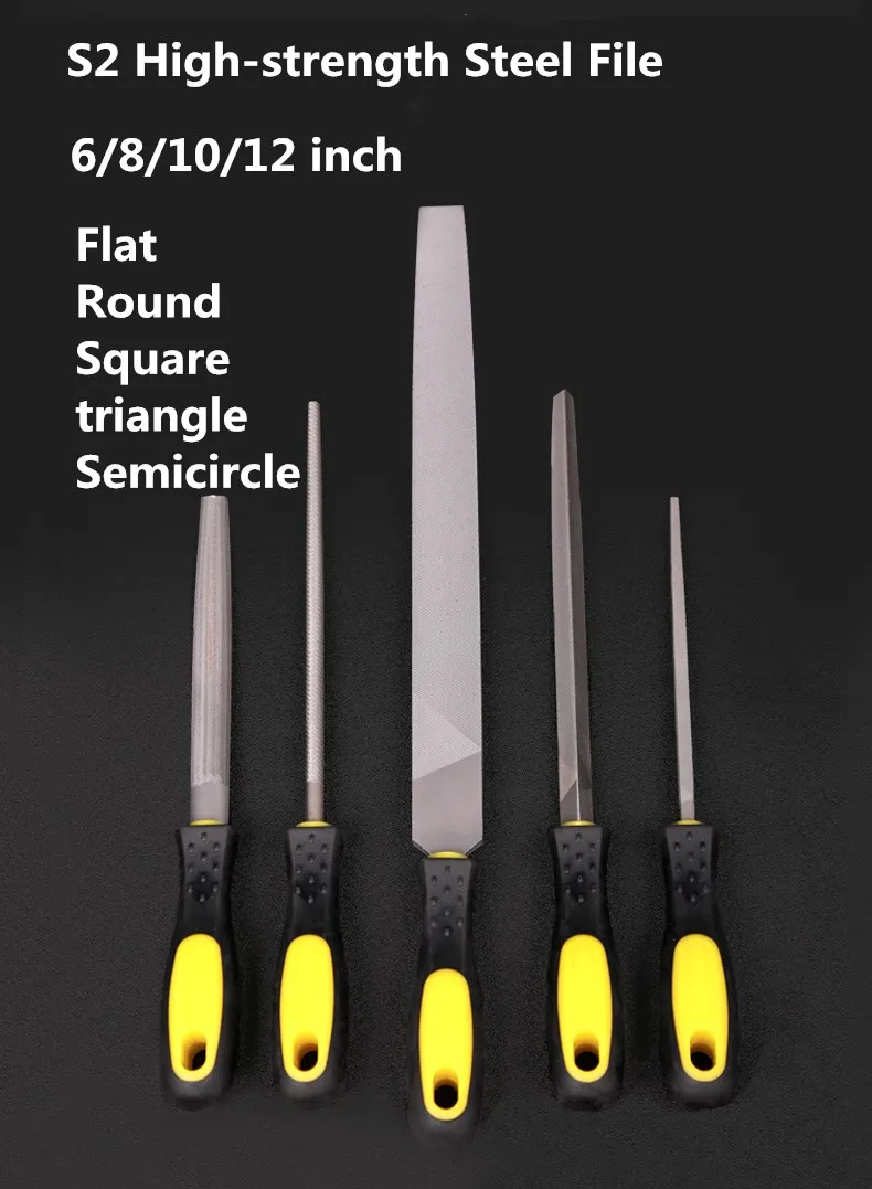 6/8/10/12 inch S2 High strength Steel File Metallic Woodworking ...