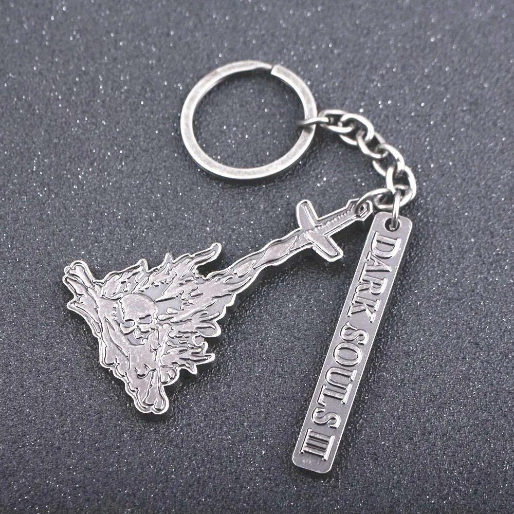 Juego Dark Souls III 3 Logo hoguera forma llavero alta calidad coche ...