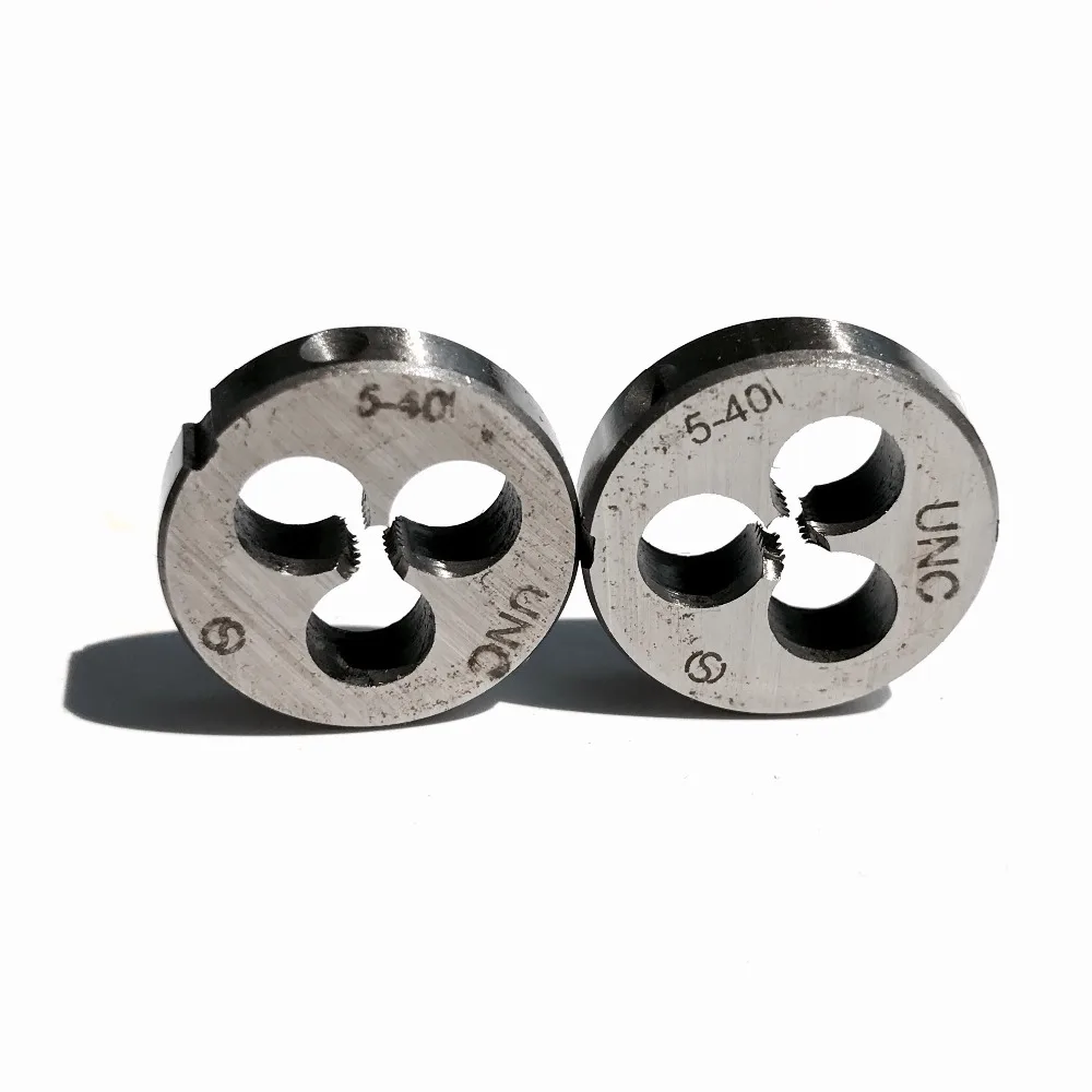 Free shipping of 2PCS Alloy steel made UNC 5 40 manual die threading ...