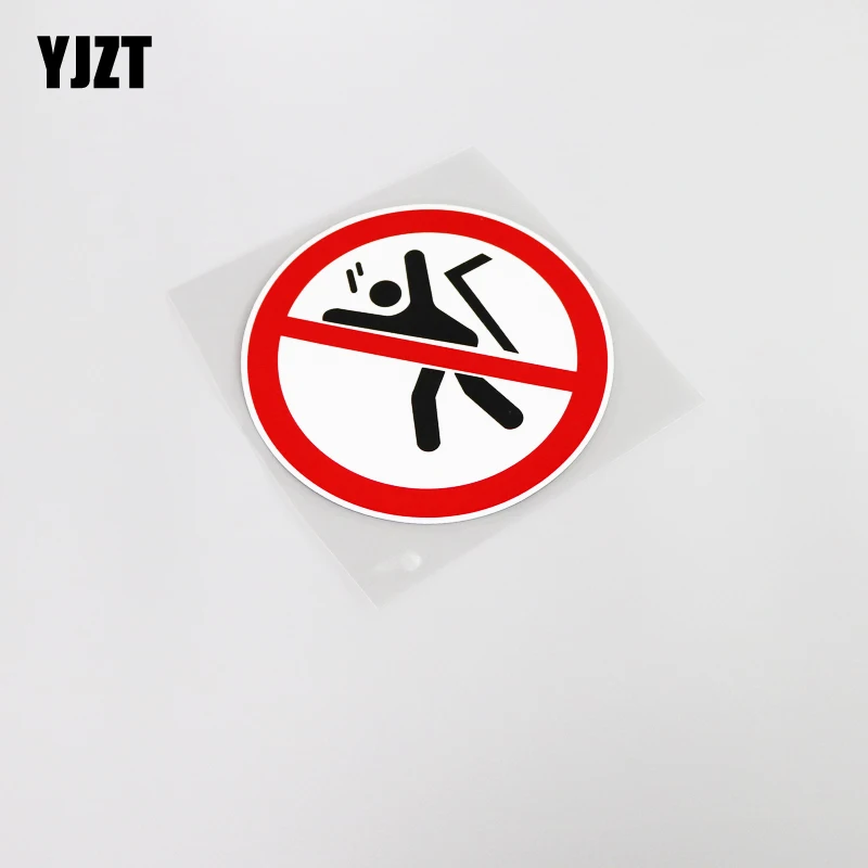 YJZT-12-2CM-12-2CM-Funny-Warning-No-Jumping-Down-Car-Window-Sticker ...