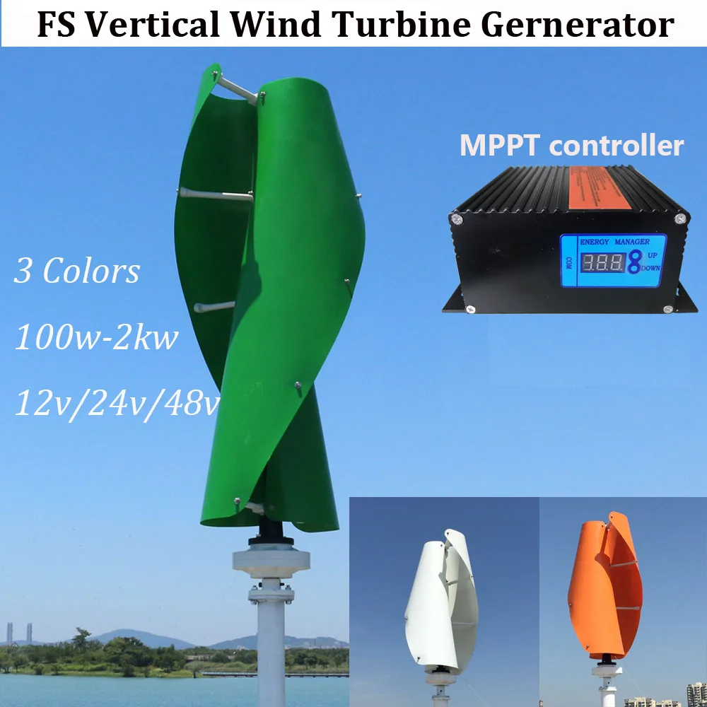 Helix Wind Turbine Permanent Magnet Generator Wind Generator 500w 12v ...