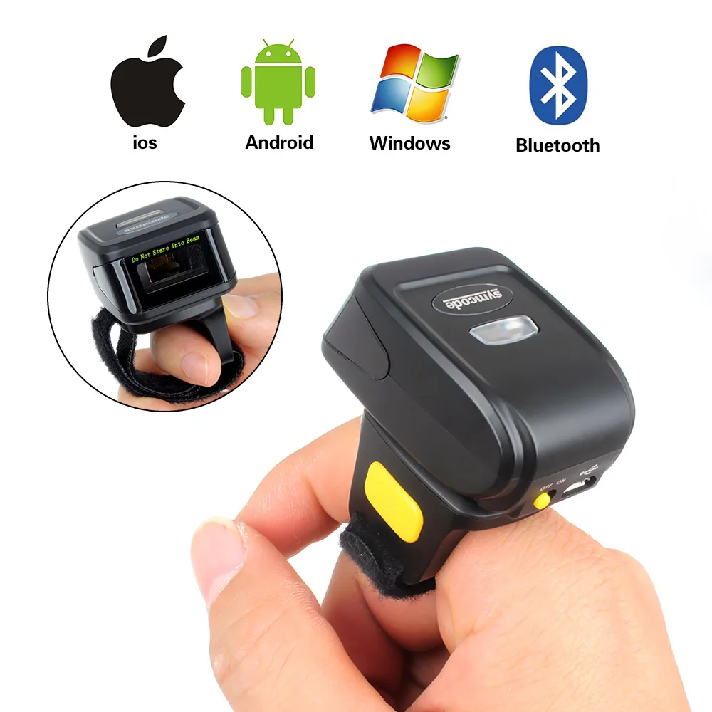 Portable Wearable Ring Barcode Scanner 1D Reader Mini Bluetooth Scanner ... Portable Wearable Ring Barcode Scanner 1D Reader Mini Bluetooth Scanner ...